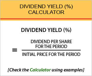 Dividend Yield (Stock) Calculator - Find Formula, Check Example & more