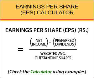 Earnings Per Share Calculator – Find Formula, Check Example, Calculate ...